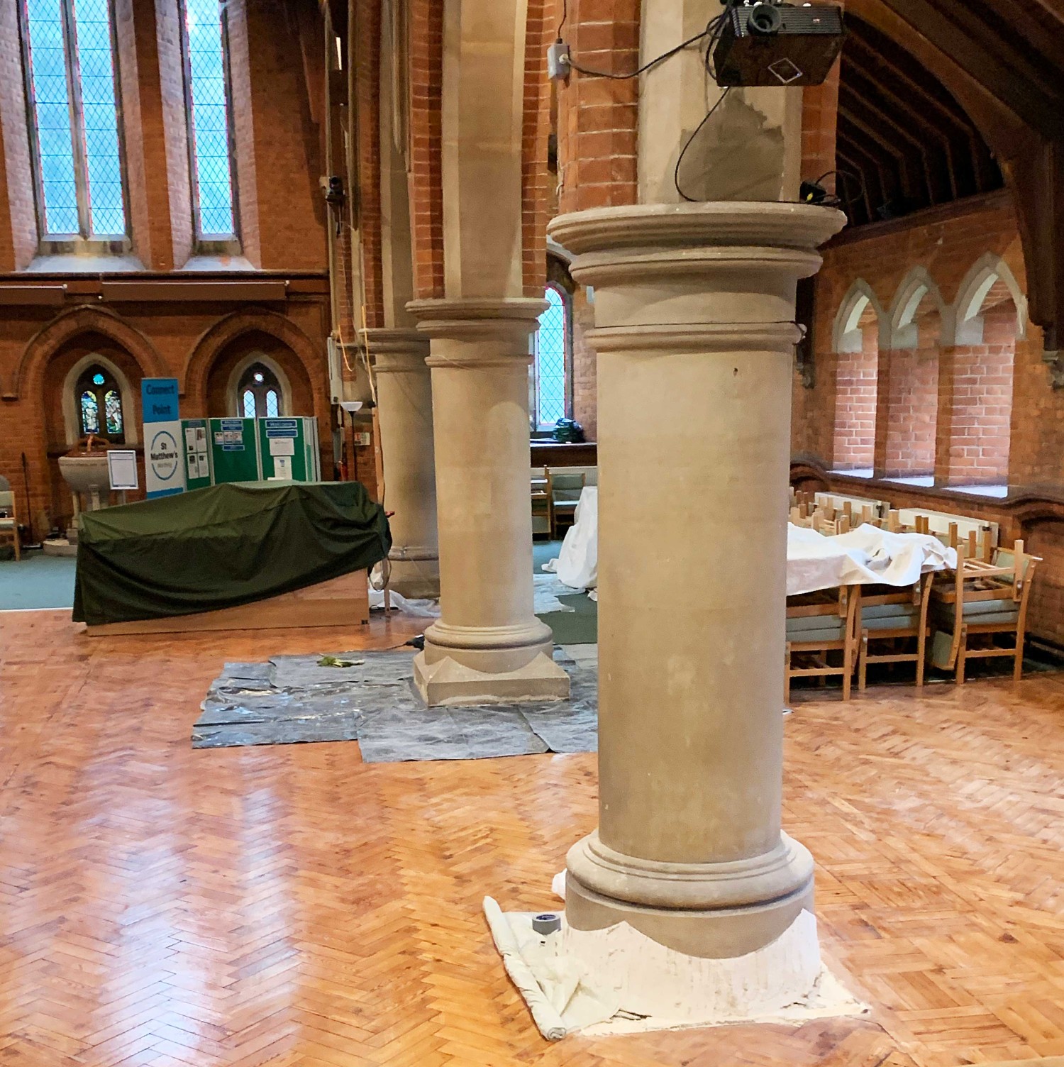 Reorder of Stone Columns for Church | Shepherd and Grantham Stonemasons