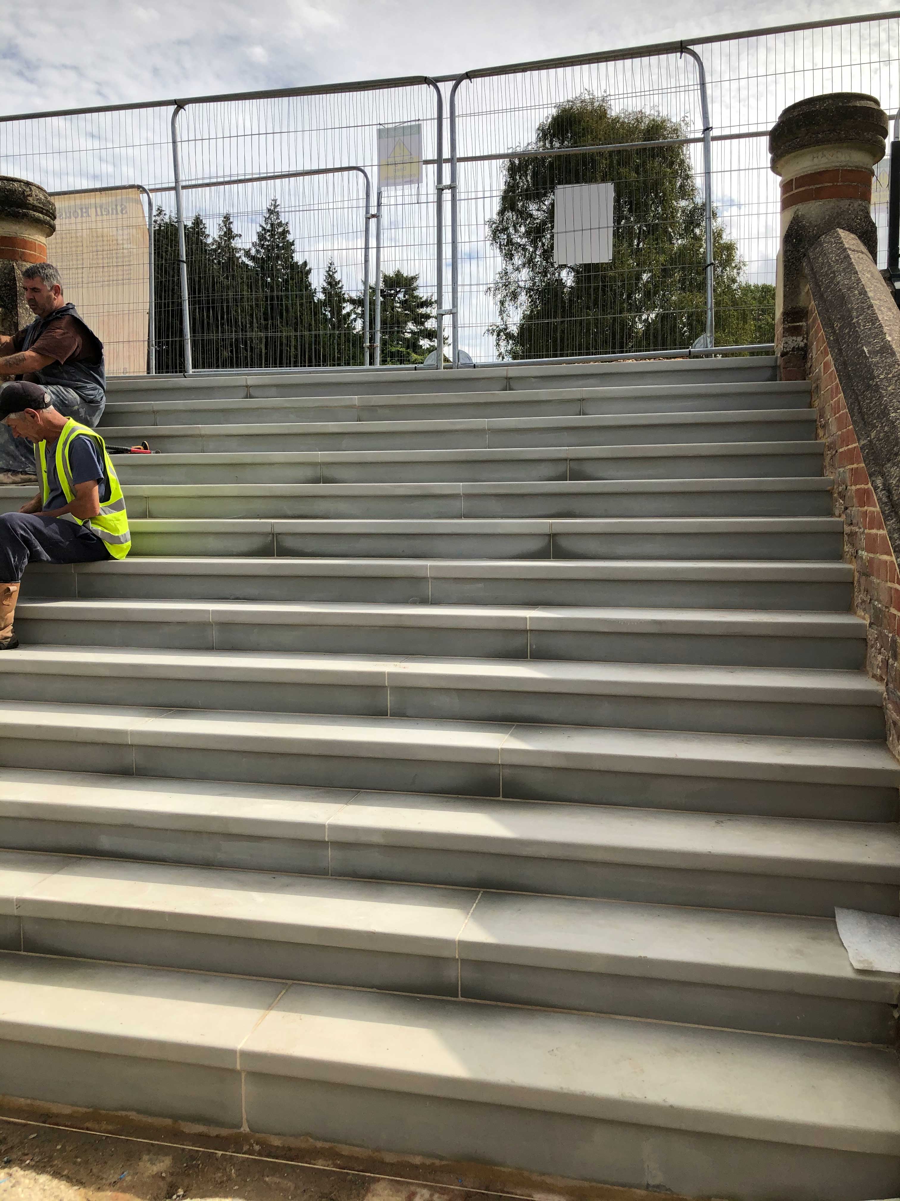 Staunton Country Park Steps Restoration | Shepherd and Grantham Stonemasons